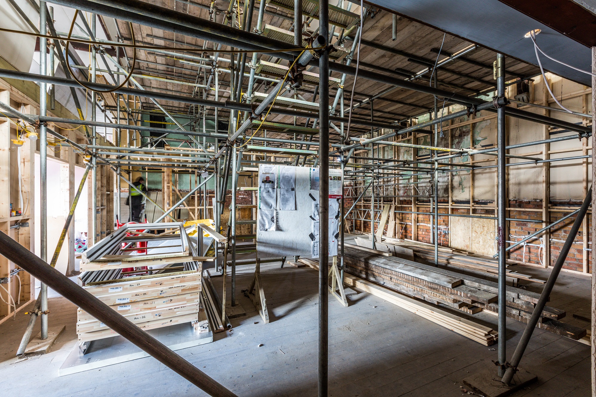 first floor scaffolding